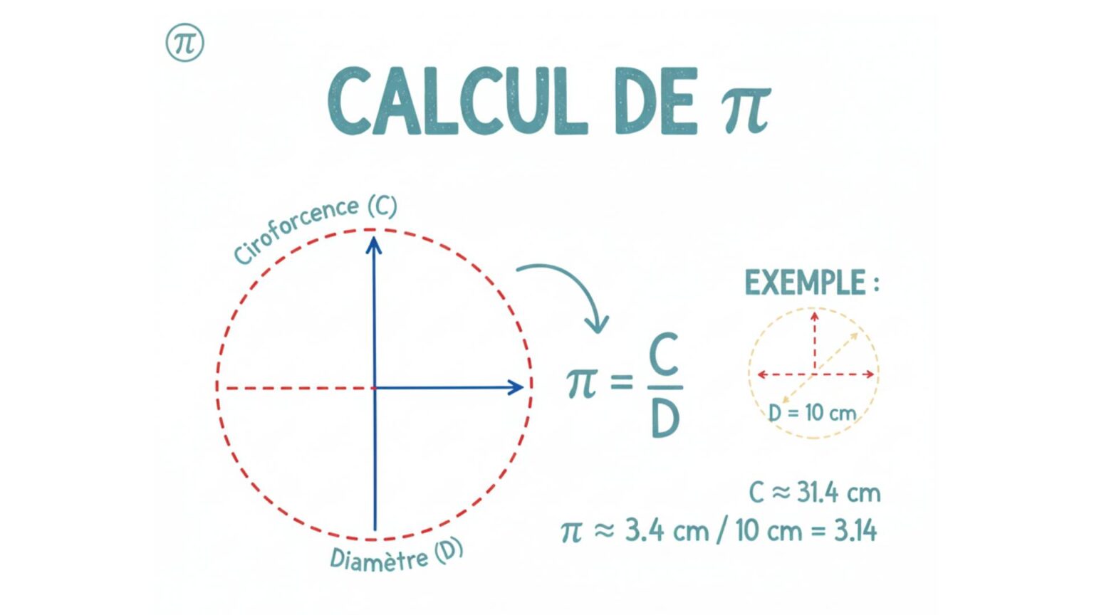 Comment calculer Pi (π) ? Formules simples - Cours Legendre